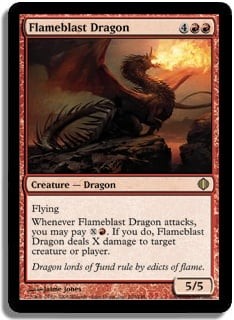 Flameblast Dragon Shards of Alara PLD Red Rare MAGIC GATHERING CARD ...