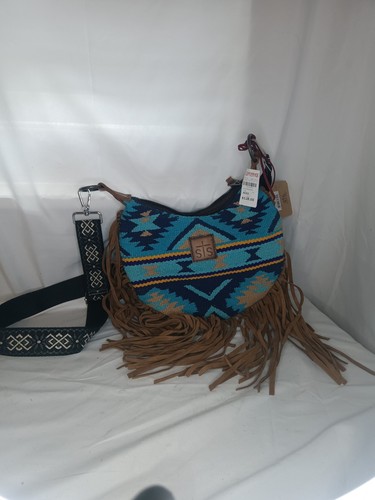 STS Ranchwear Womens Mojave Sky Nellie Fringe Multi-Color Leather ...