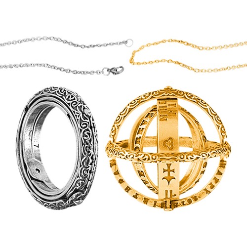 Astronomical Sphere Ball Cosmic Finger Ring Sphere Ball Folding Ring ...