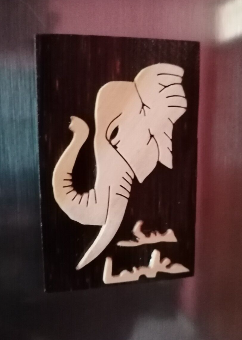 Magnet Wood Refrigerator Handmade Fridge Elephant Sri Lanka New Decors ...