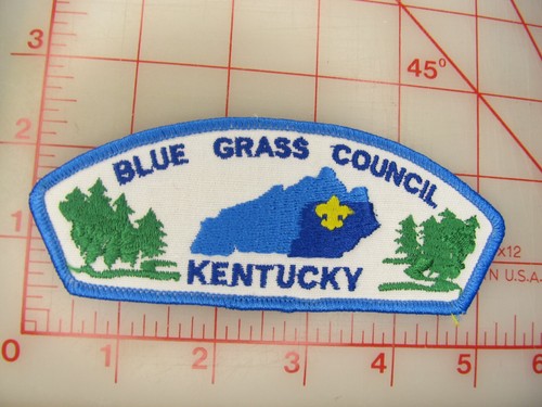 BLUE GRASS Council CSP collectible blue border PB patch (mB) | eBay