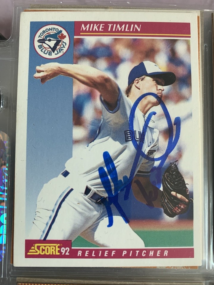 2 Mike Timlin autographed baseball cards | eBay