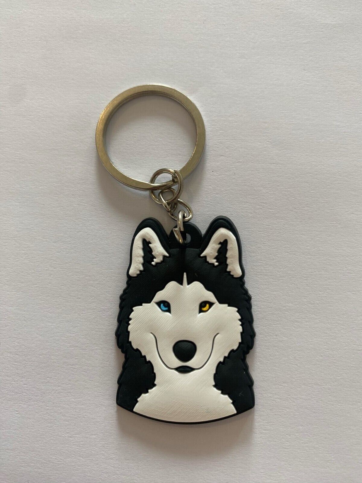 Assorted Dog Pet Keyrings, 2d PVC Rubber Key Chain Favourite Animal ...