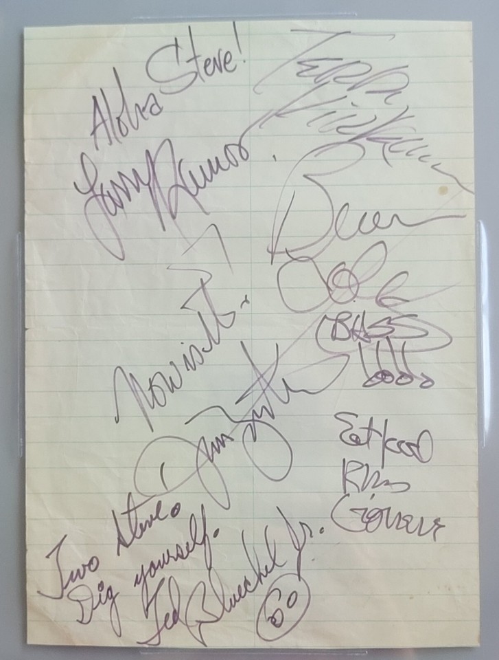 THE ASSOCIATION SIGNED SLABBED BECKETT BAS COA AUTOGRAPHED ROCK MUSIC ...