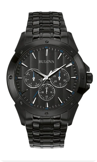 Bulova 98C121 Multifunction Classic Men's Watch - Black for sale online ...