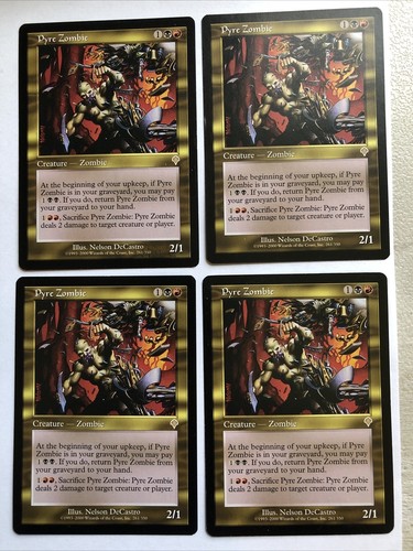 Pyre Zombie X4 Invasion Ex Condition See Pics Front/back | eBay