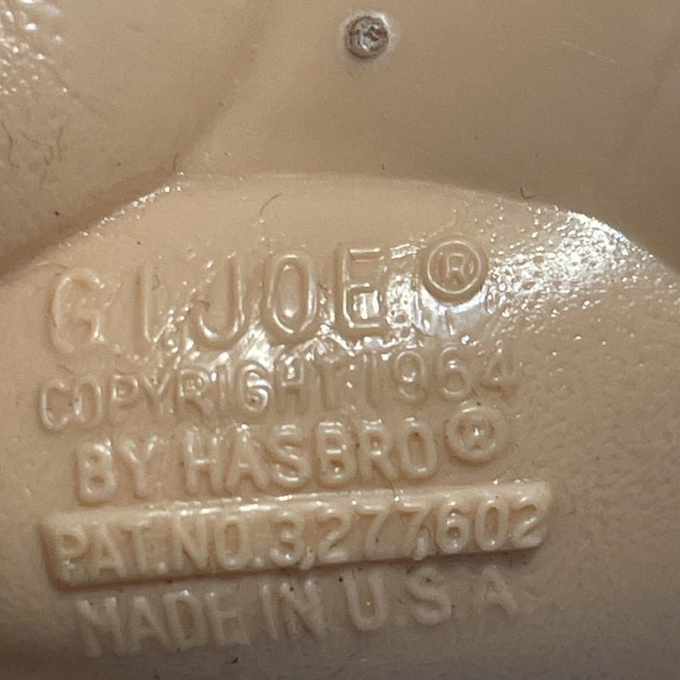 Vintage Talking 1964 Gi Joe 12 Inch FLOCK HAIR & BEARD Face Scar Patent ...