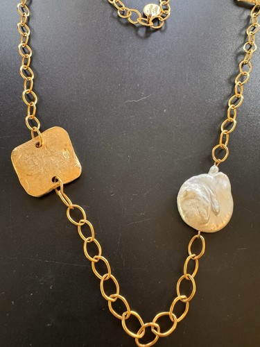 Susan Shaw Baroque Pearl Gold Plated Necklace | eBay