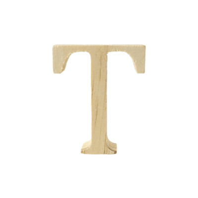 Pine Standing Wood Letter T, 2-inch, 3-count | eBay