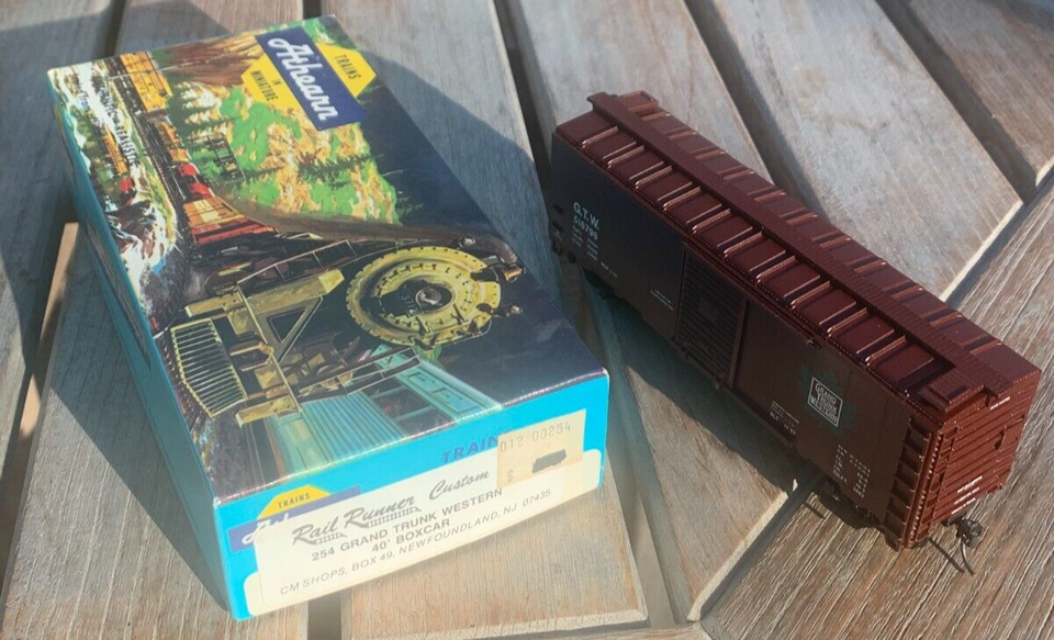 Athearn HO Kit Custom Painted 40 ft Steel Box Car GTW #516796 | eBay