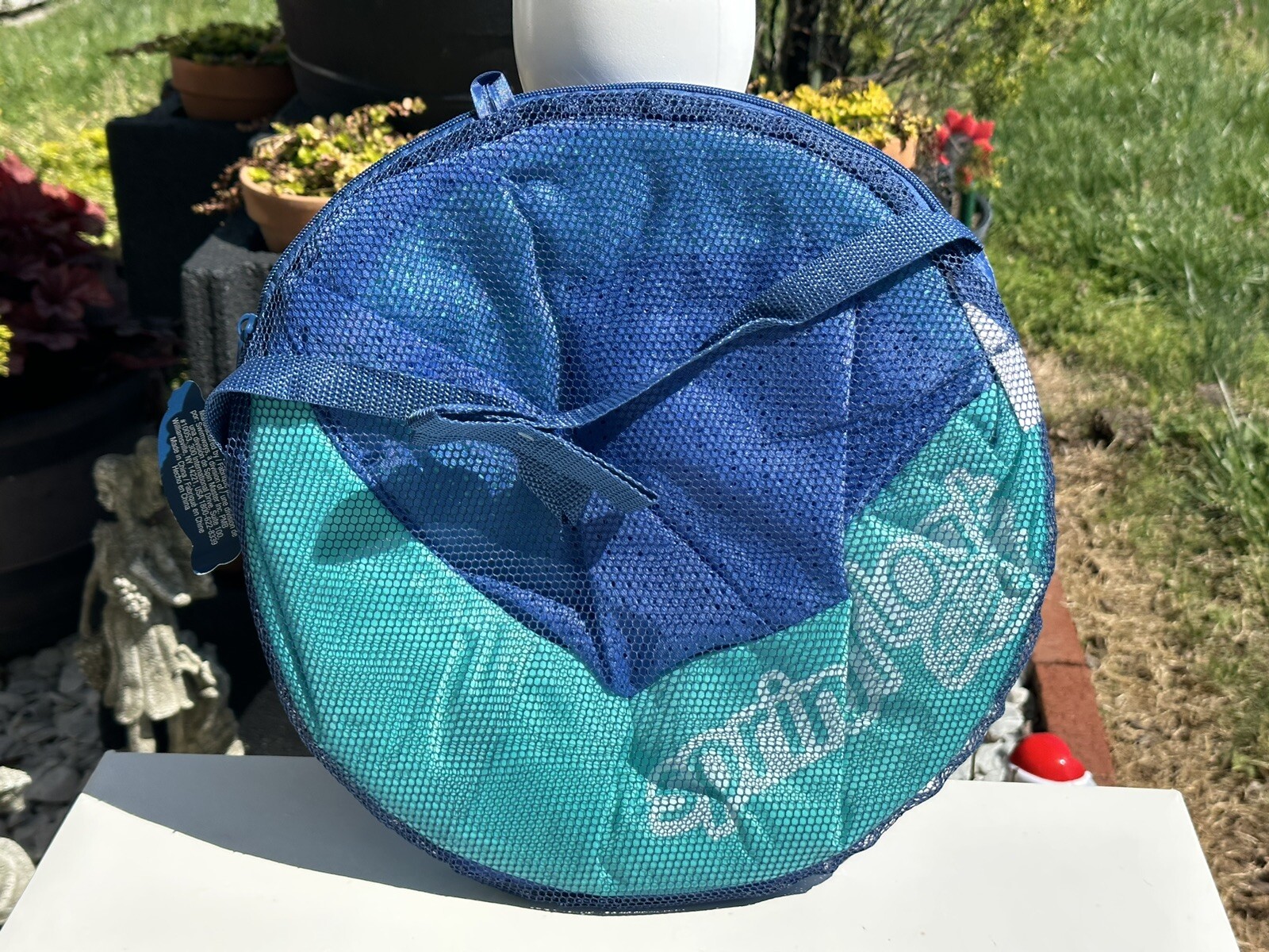 SwimWays Spring Float Inflatable Pool Lounger W Hyper-Flate Valve Aqua ...