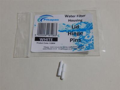 Filtapac Water Filter Housing water Lid Hinge Pins. White. F108W | eBay