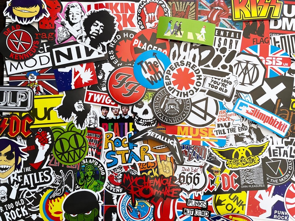 50 ROCK Bands Stickers, Vintage Heavy metal, rock bands Decals | eBay