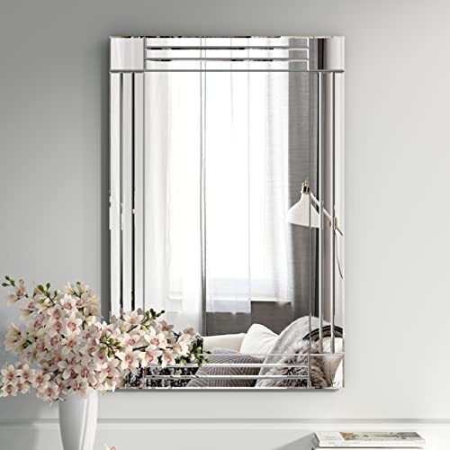 Decorative Mirror - 35"x24" Gorgeous Silver Mirror 23.6x35.432 Silver ...