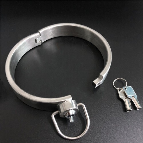 Heavy Duty Stainless Steel Neck Collar Bondage Restraint Choker with ...