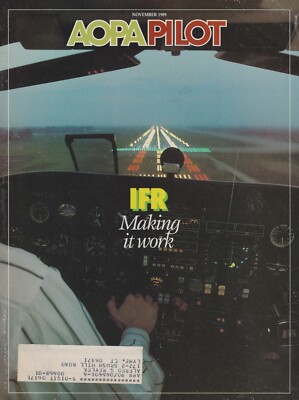 AOPA Pilot (Nov 1989) IFR, Mooney M20L Porsche, Learjet 31, Passenger Briefings | eBay