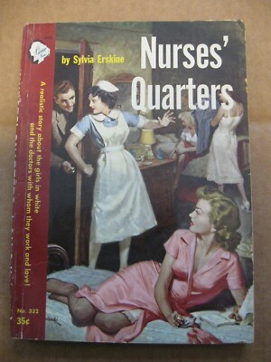 Vintage GGA Noir Pulp Digest PB NURSES' QUARTERS Sylvia Erskine Rudolph ...