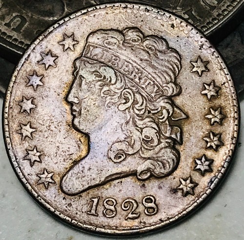 1828 Classic Head Half Cent 1/2C Ungraded Choice US Copper Coin CC26221 ...
