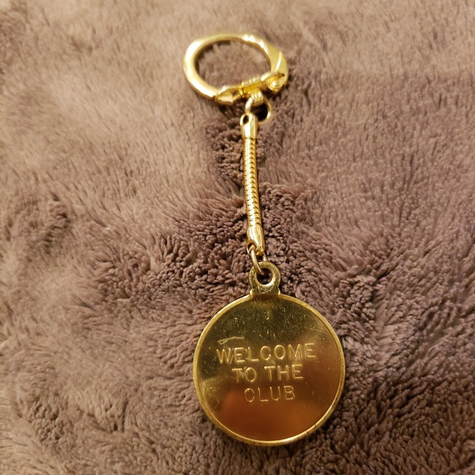 Vintage Schaefer Circle of Sports Key Chain Fob Medallion "Welcome to ...