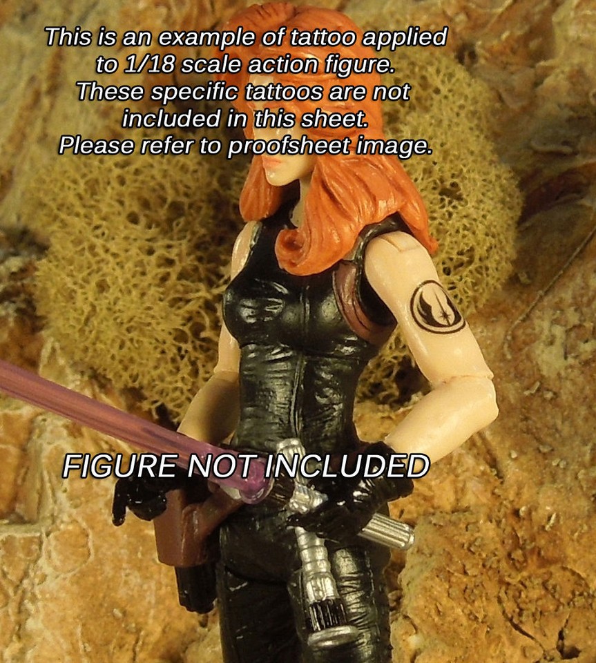 Action Figure Tattoos Waterslide Decals - Punisher Inspired Skull ...