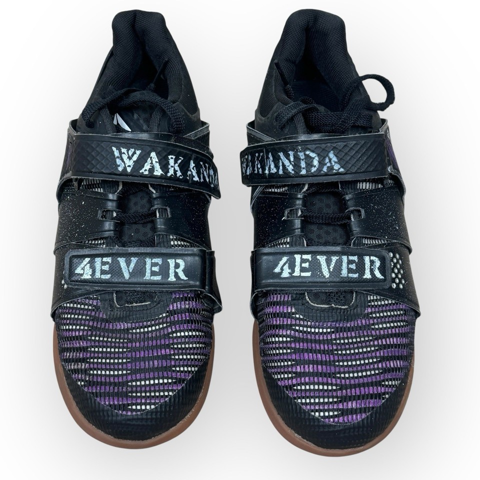 Reebok Legacy Lifter Shoes Black Custom Wakanda Black Panther Mens 9.5 ...