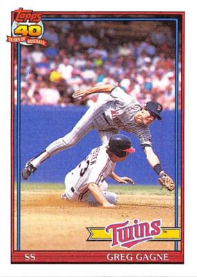 1991 Topps #216 Greg Gagne NM-MT Twins | eBay