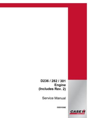 Case D236, 282, 301 Diesel Engine Service Manual Repair Shop Book | eBay