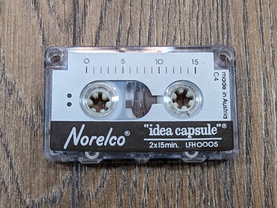 Vintage ~ Norelco Idea Capsule ~ Mini Cassette Tape ~ 2x15min LFH0005 ...