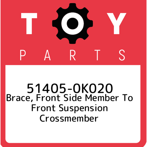 51405-0K020 Toyota Brace, front side member to front suspension ...