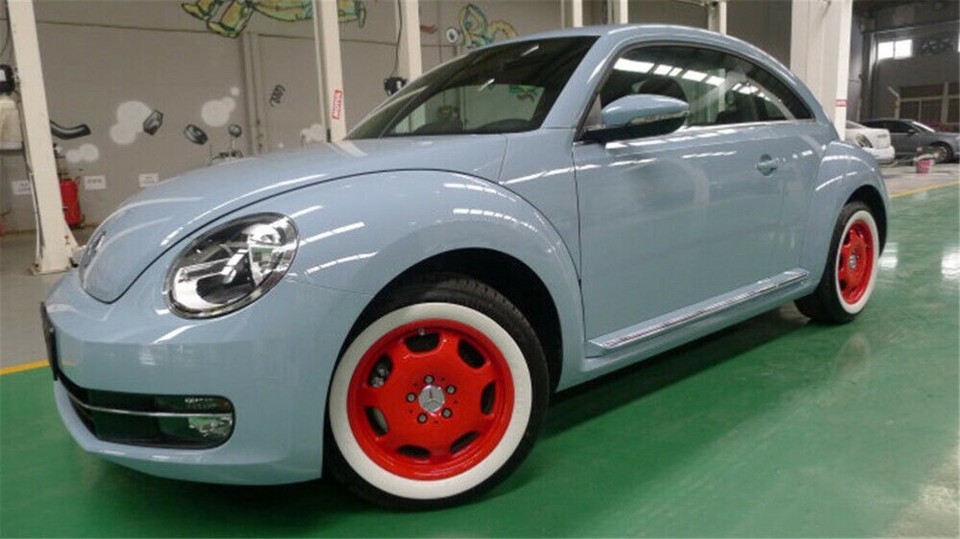 15'' INCH WHITE WALLS PORT-O-WALL TIRE INSERT TRIM SET X4 FLAPPER ...