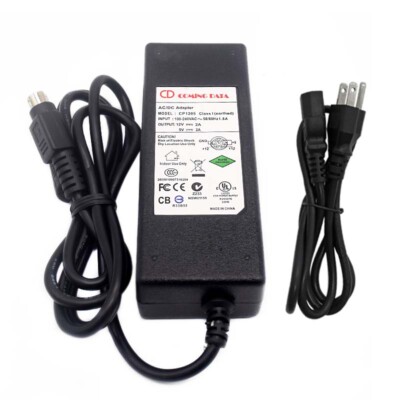 6-Pin Genuine AC Adapter for Old Big Size USB HDE8-80G. Gemchu3 12V 2A ...