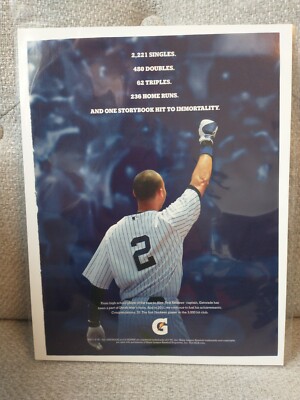 Derek Jeter Gatorade Yankees Vintage Magazine Advertisement Print Ad | eBay