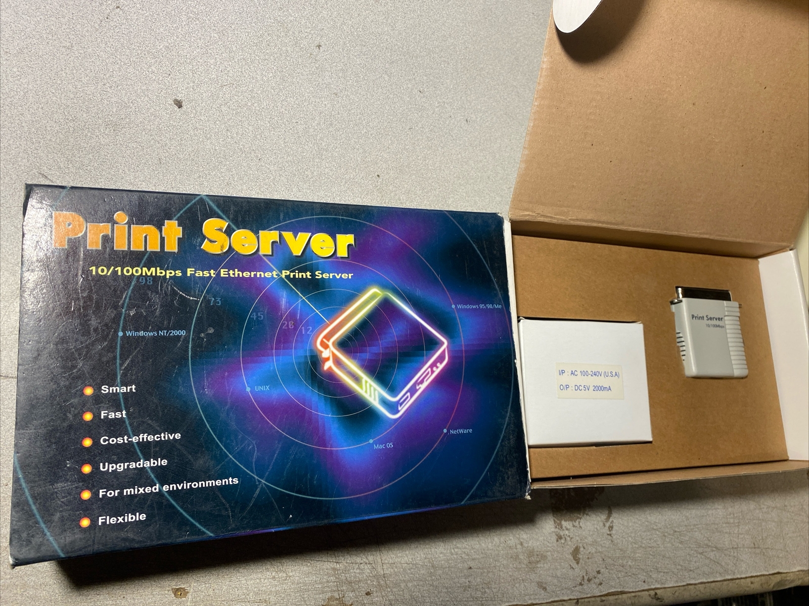 X-MEDIA XM-PS110P 1-Port 10/100Mbps Fast Ethernet Parallel Network ...