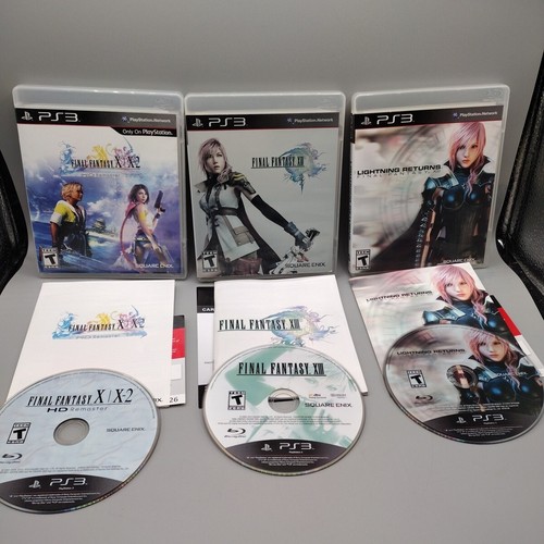 Lot of 3 Final Fantasy Playstation 3 Games XIII, XIII Lightning Returns, X | X2 | eBay