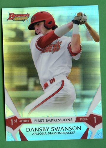DANSBY SWANSON 2015 BOWMANS BEST ROOKIE FIRST IMPESSIONS REFRACTOR ...
