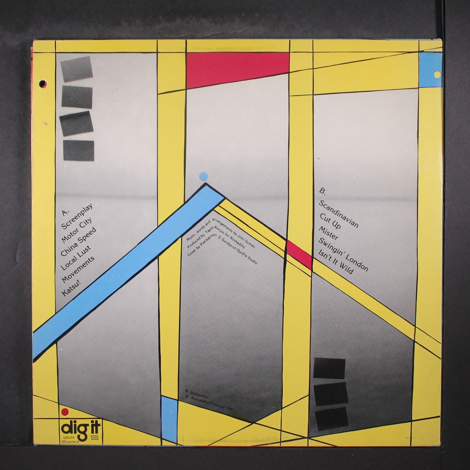 JIMI SUMEN PROJEKT: screenplay DIG IT 12" LP 33 RPM Finland | eBay