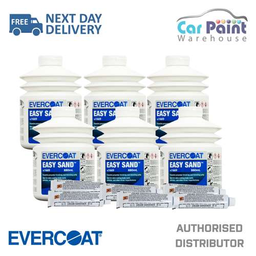 6 x Evercoat EASY SAND Flowable Putty Stopper Polyester Finishing ...