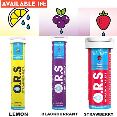 O.R.S Hydration Tablets Available in Flavours | eBay UK