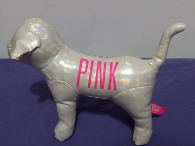 Victoria's Secret Pink Plush Dogs White Iridescent plush stuffed toy ...