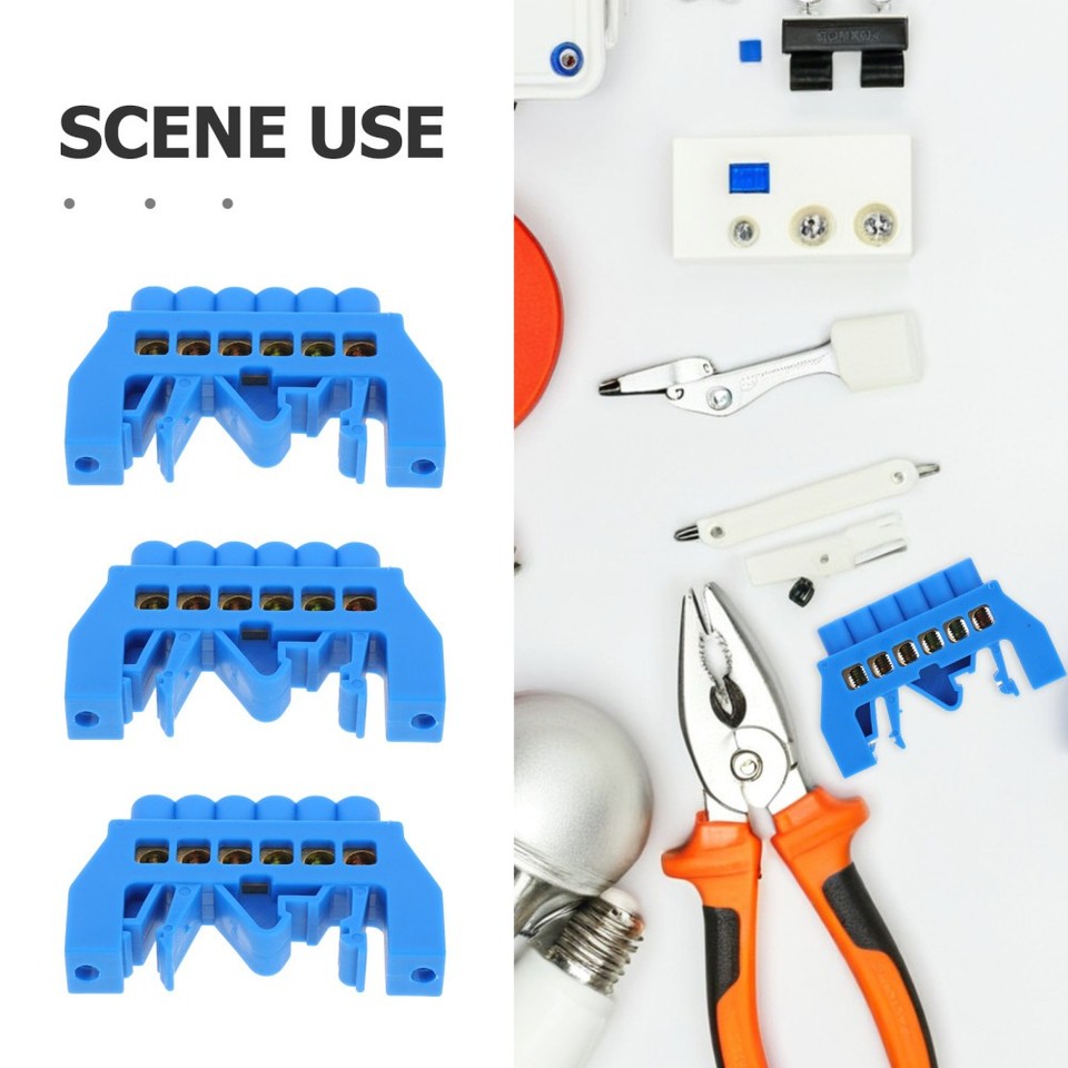 5 PCS Screw Terminal Bus Bar Wire Connection Block Ground Connector ...