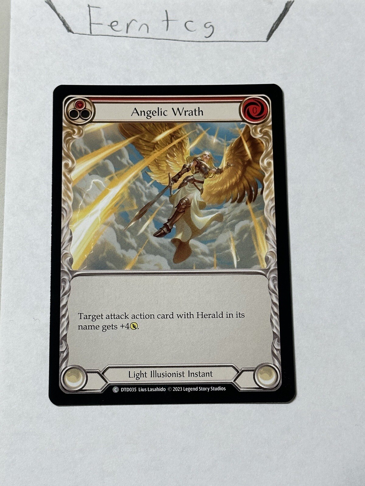 Flesh and Blood Angelic Wrath Red Common NM Dusk till Dawn Ships Same ...