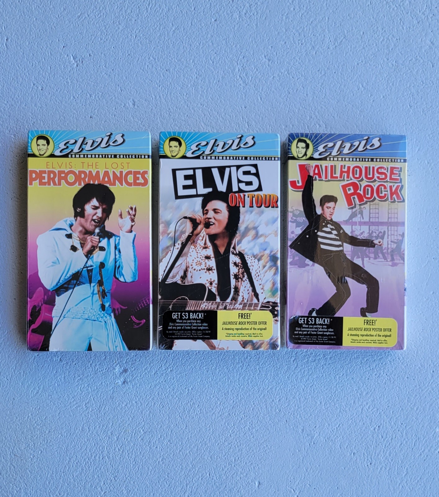 Elvis Presley "Elvis Commemorative Collection" VHS Videotape Lot Of 3 ...