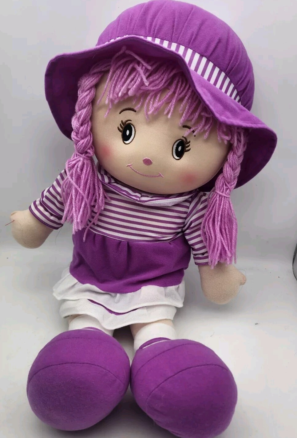 Hazimeh Doll Love And Hug 24” Rag Doll Purple Hair Purple Dress Pre ...