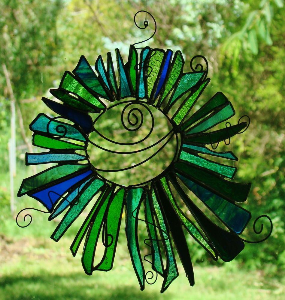 KING PARROTS & STURT DESERT PEA AUTHENTIC STAINED GLASS Australian ...