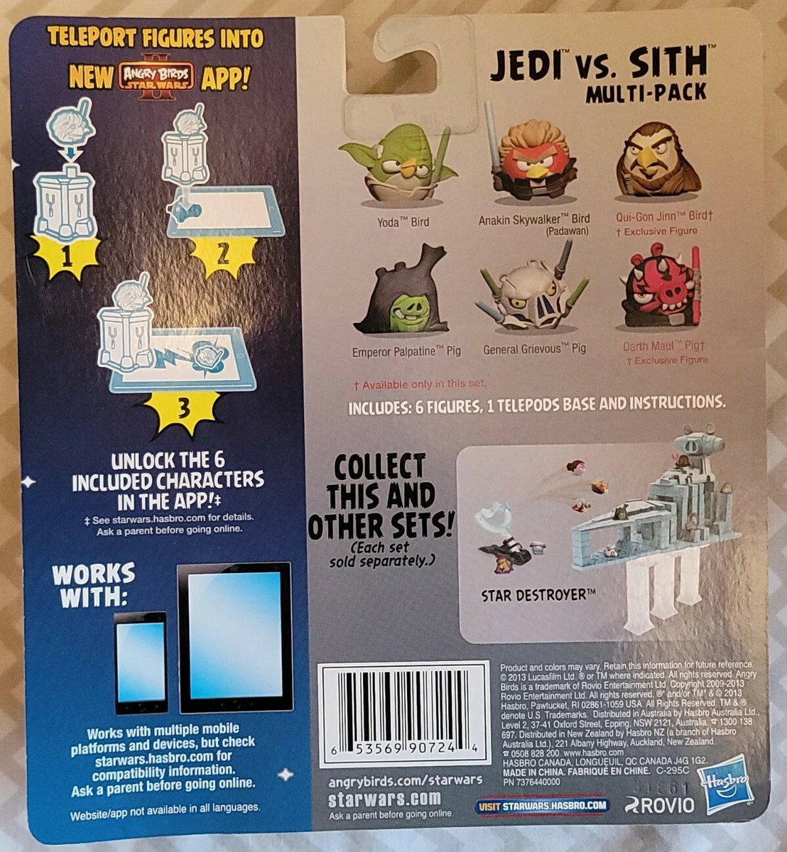 Angry Birds Star Wars 2 Telepods Jedi Vs Sith