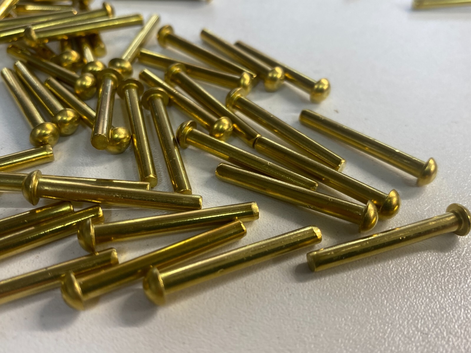 BRASS ROUND HEAD RIVETS SOLID SNAP DOME HEAD 1/16 1/8 5/32 3/16 1/4 ...