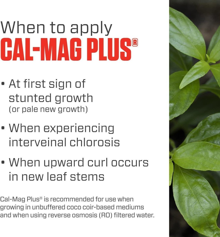 Botanicare Cal-mag Plus, a Calcium, Magnesium, and Iron Plant ...