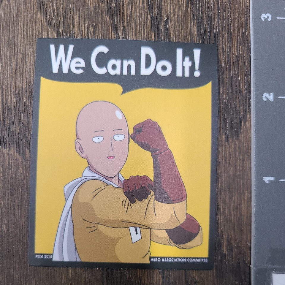 One Punch Man Adult Humor Sticker For Guitar Laptop Locker Skateboard ...
