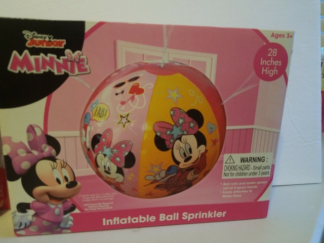 Disney Junior Minnie Mouse Inflatable Ball Sprinkler 28 Inch for sale ...