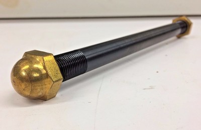 5/8" BRASS ACORN AXLE VINTAGE SPRINGER harley triumph hd xs650 cb750 ...